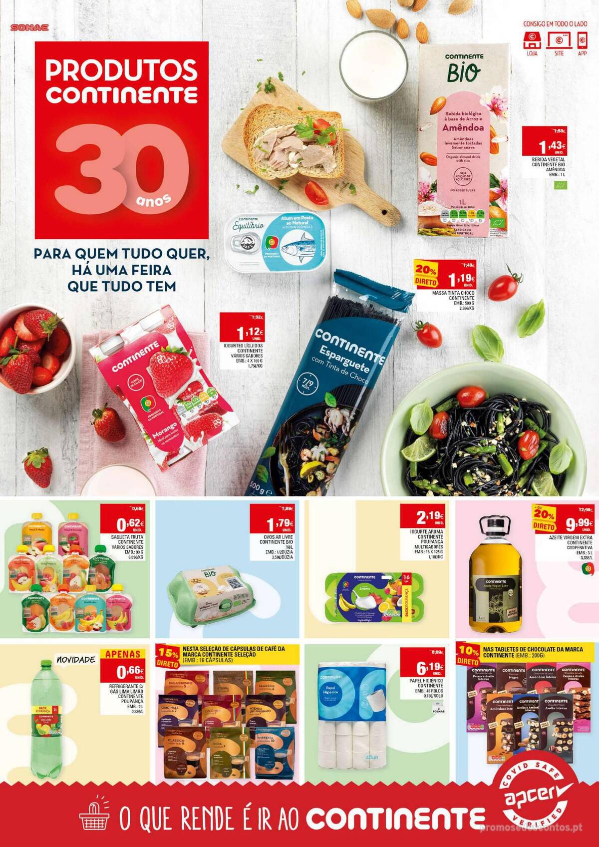 Folheto Continente Lojas Continente/Modelo de 6 a 12 Abril