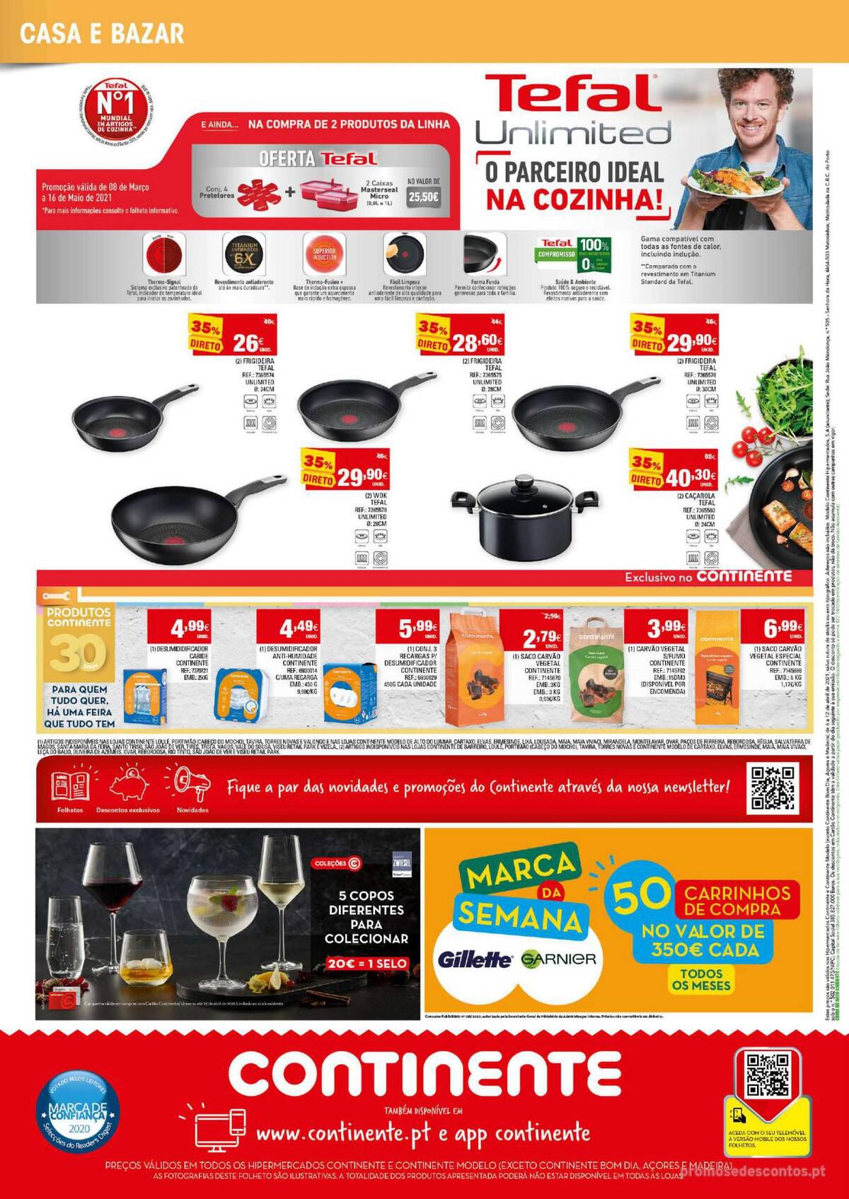 Folheto Continente Lojas Continente/Modelo de 6 a 12 Abril