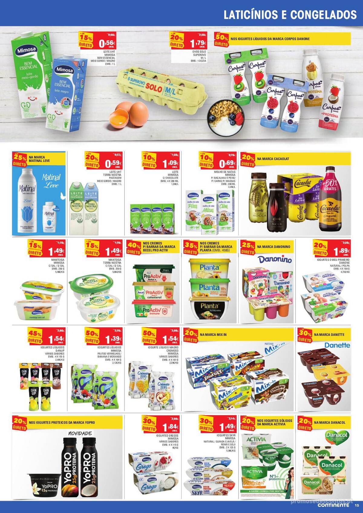 Folheto Continente Lojas Continente/Modelo de 13 a 19 Abril