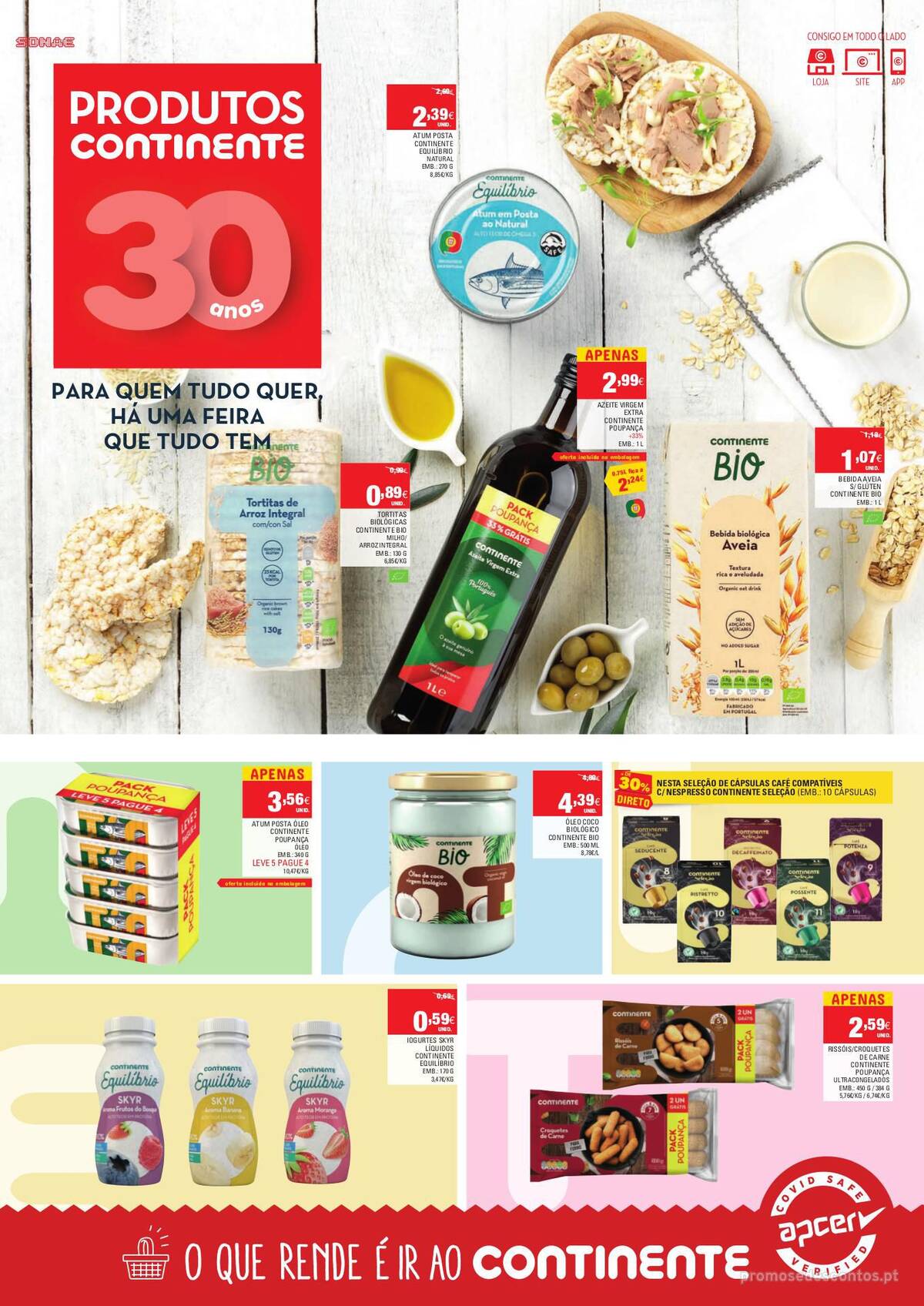 Folheto Continente Lojas Continente/Modelo de 13 a 19 Abril