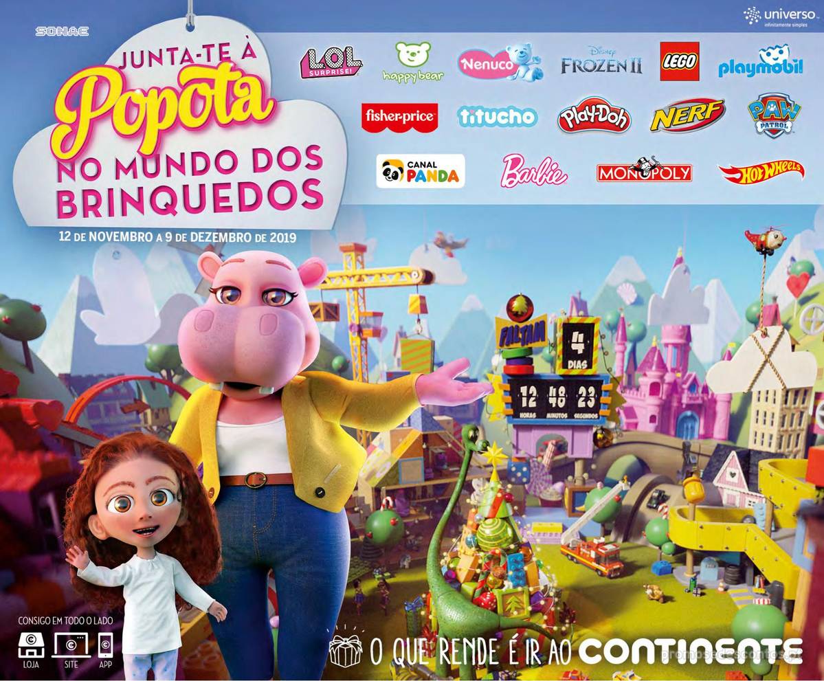 Folheto Continente Popota no mundo dos brinquedos - Madeira de 12 ...