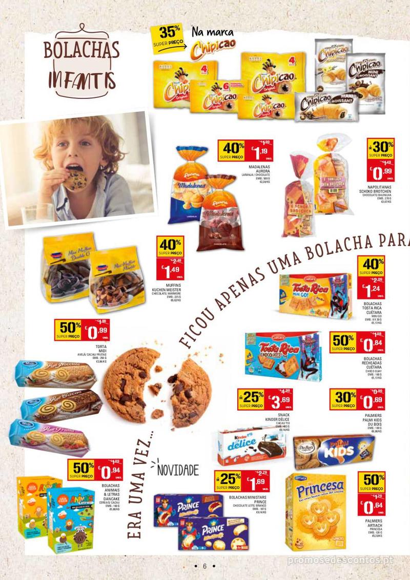 Folheto Continente Biscoitos e bolachas - 5 de Fevereiro a 18 de Fevereiro